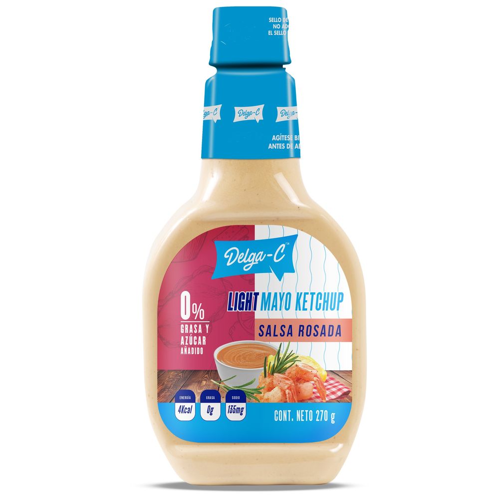 Salsa Golf DELGA-C 0% Grasa y Sin Azúcar Añadida Botella 270g ...