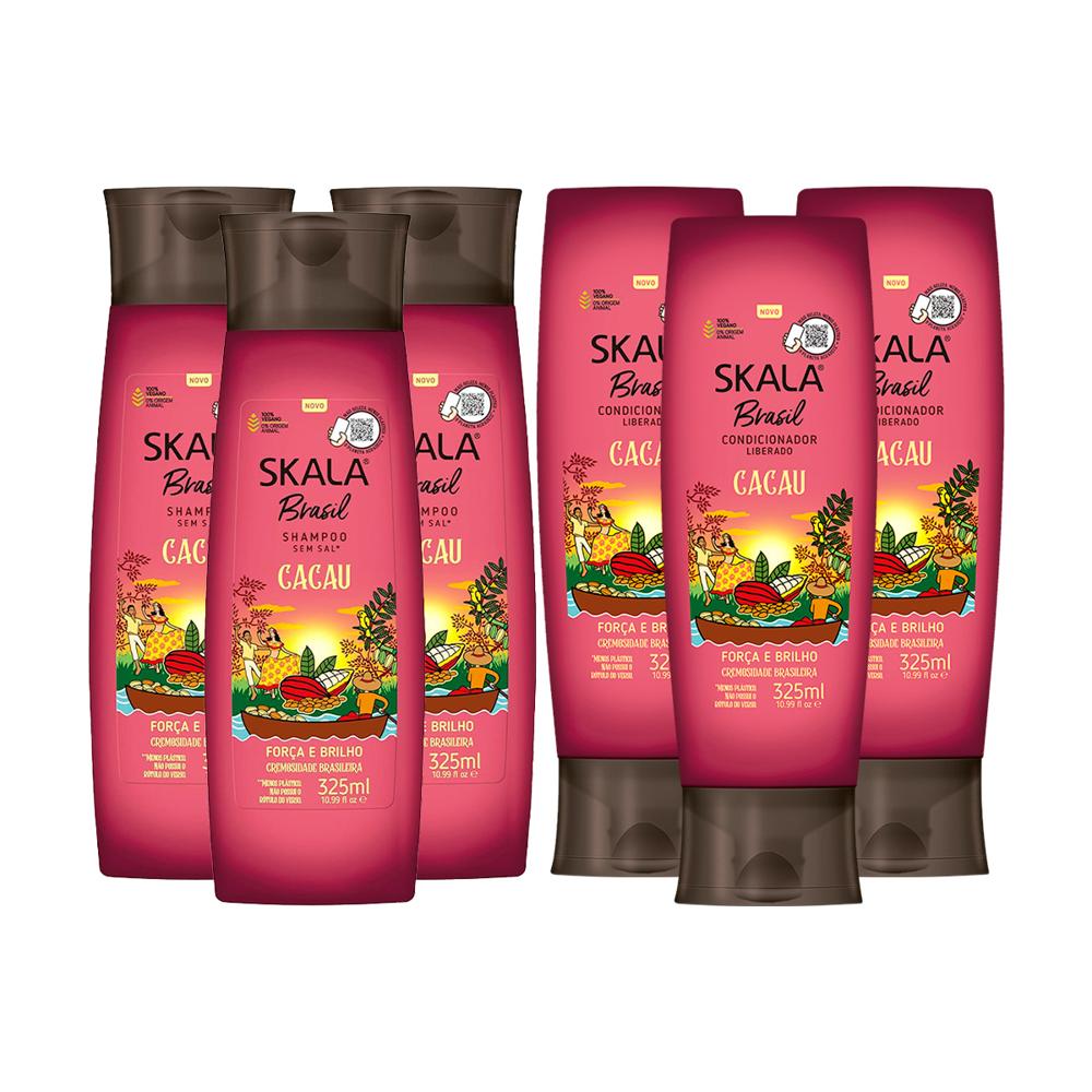 Shampoo Cacao 325ml + Acondicionador 325ml Skala 3 unid - plazaVea