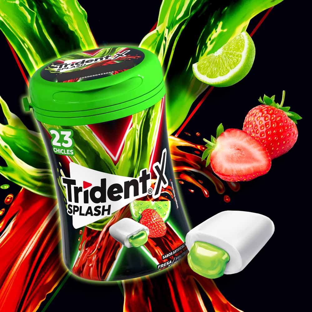 Goma de Mascar TRIDENT Fresa y Limón Empaque 44.6g | plazaVea - plazaVea
