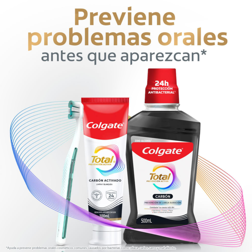 Pack Crema Dental COLGATE Total 12 Carbón Paquete 225ml | plazaVea ...