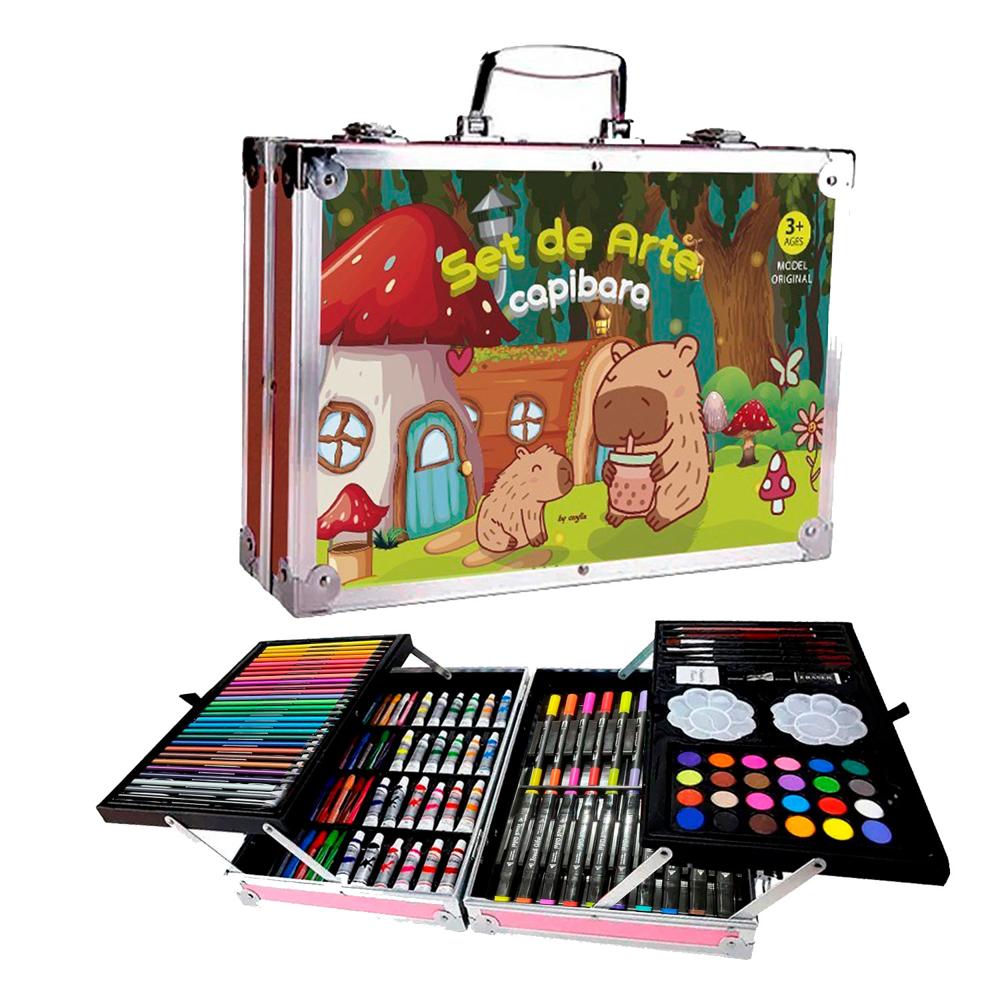 Set de Arte Capibara Maleta Aluminio 132 Piezas | plazaVea - plazaVea