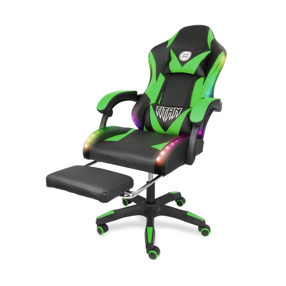 SILLA GAMER CON LUCES RGB XION TITAN ERGONÓMICA CON MASAJEADOR ...