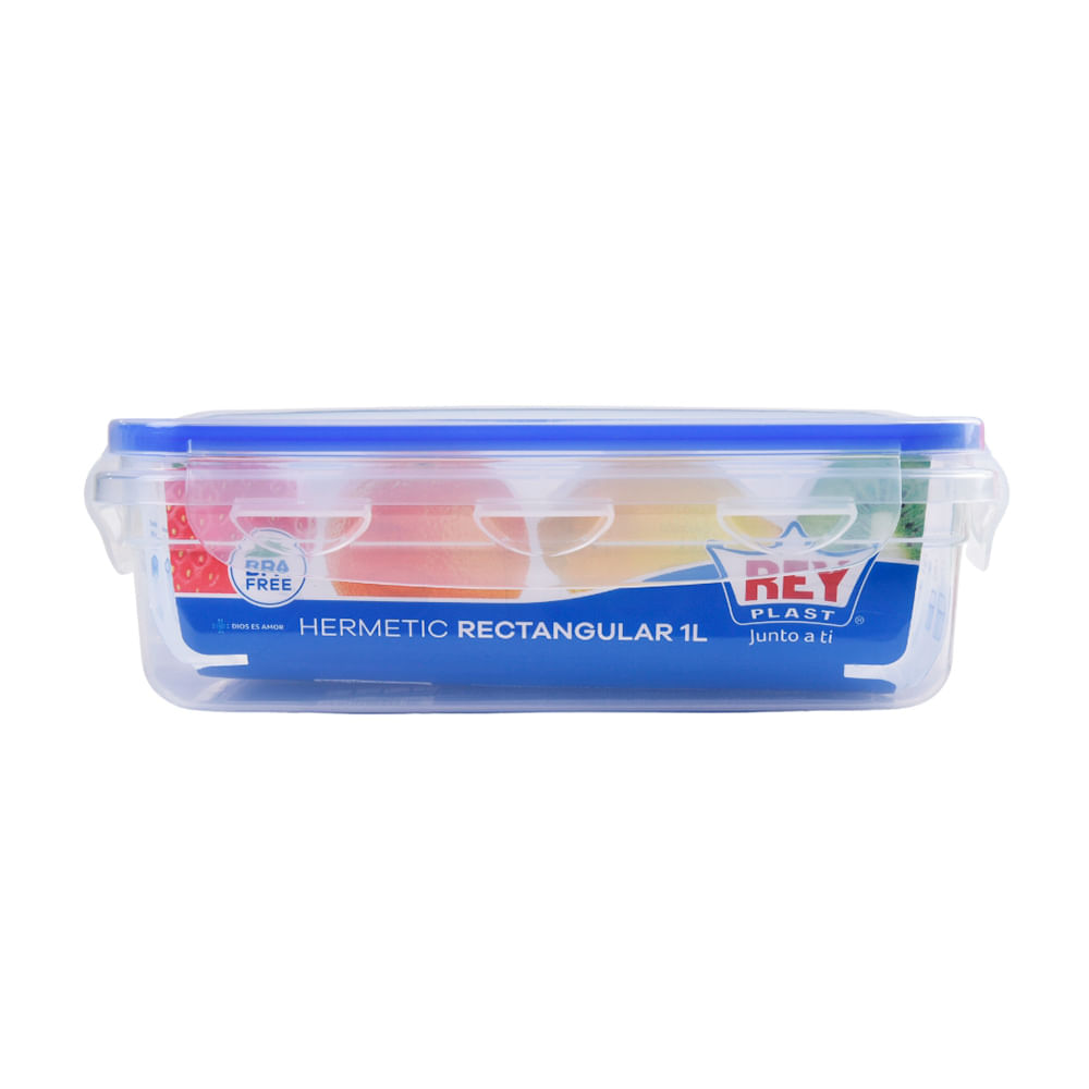 Taper hermético rectangular 1 Lt Reyplast | plazaVea - plazaVea