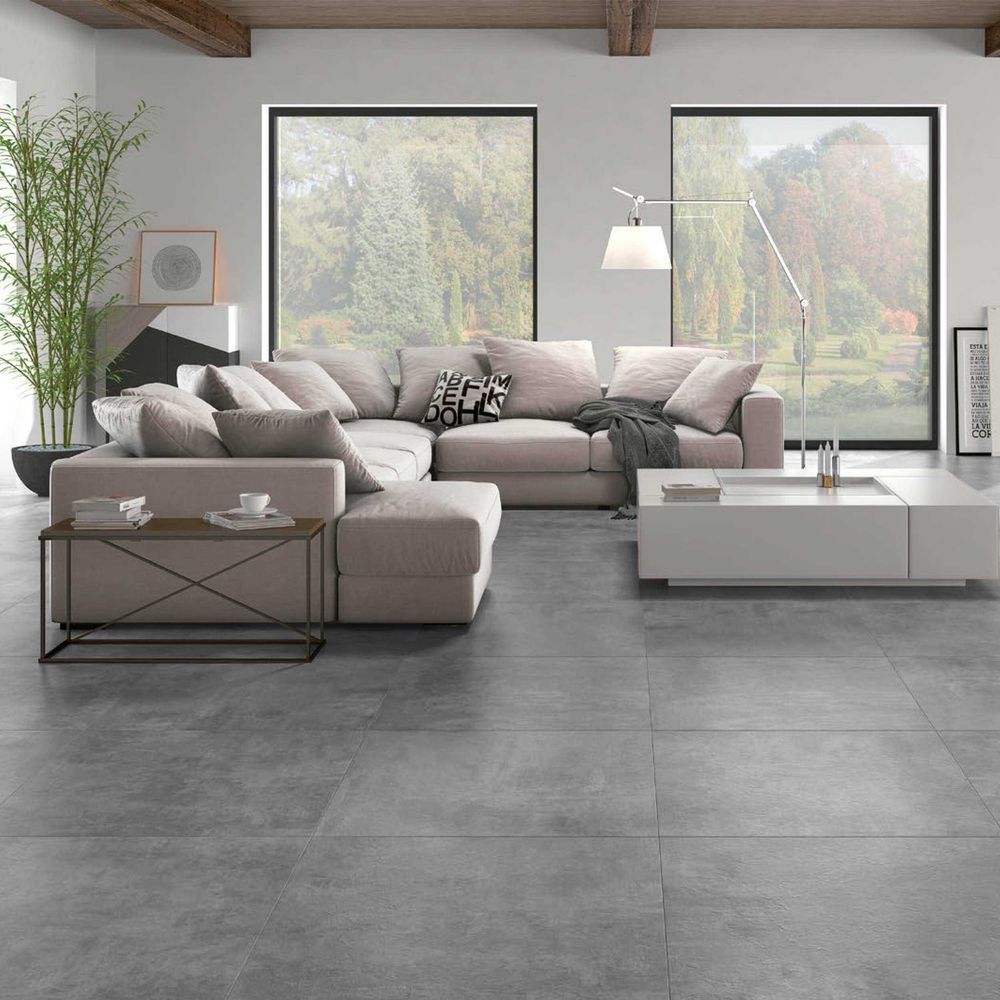 Piso Cementicio District Grey Mate 60x60 1.82m2 | plazaVea - plazaVea