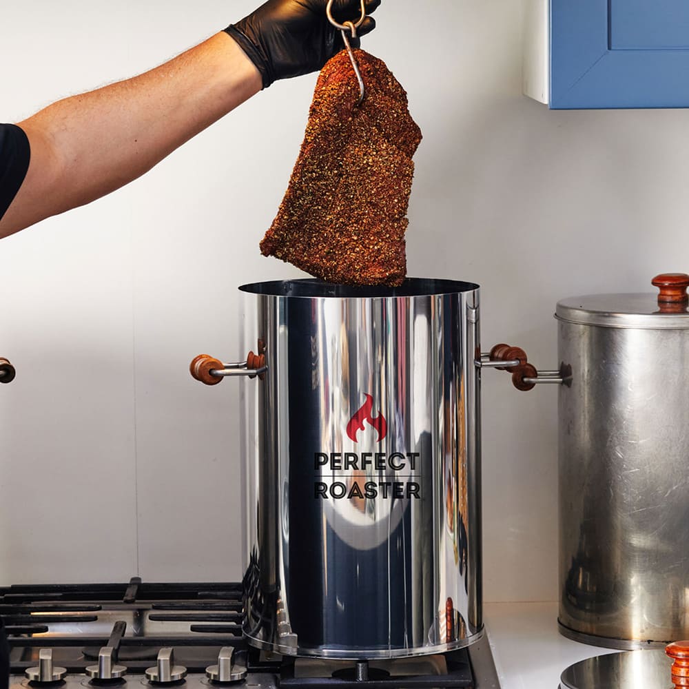 Barril Rostizador Meat Master para Cocina a Gas Acero Inoxidable Plata ...