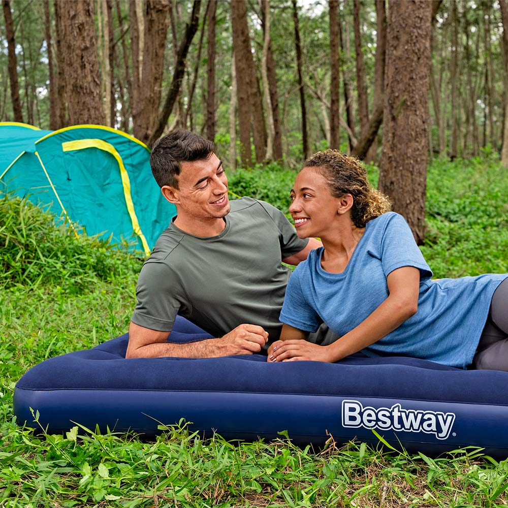 Colchón Inflable Bestway 2 plazas + inflador + 2 almohadas | plazaVea ...