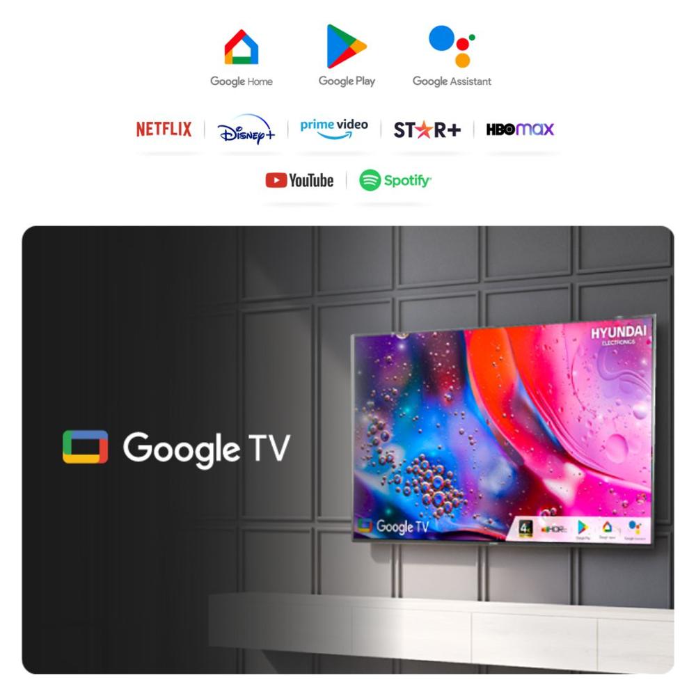 Televisor Hyundai 58 Smart TV GOOGLE TV 4K UHD LED HYLED5809G4KM ...