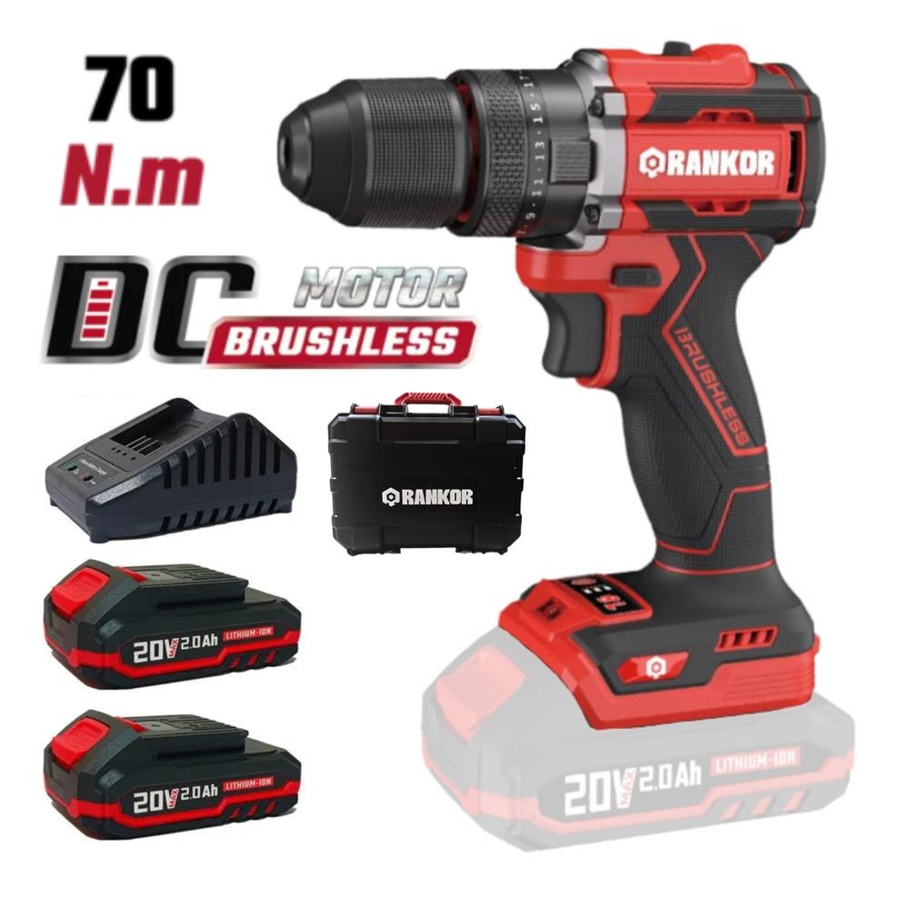 Taladro Atornillador Percutor 70nm Industrial Rankor RLID20001 ...