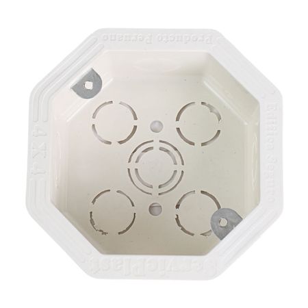 COMBO 5 Cajas Octogonal Empotrable Polipropileno 4x4" Werken - plazaVea