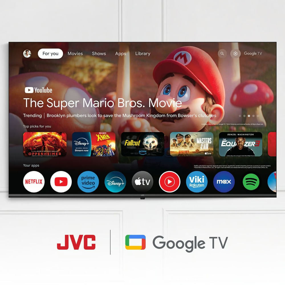 Smart TV JVC 65" UHD 4K Google TV LT-65KB5382 | plazaVea - plazaVea