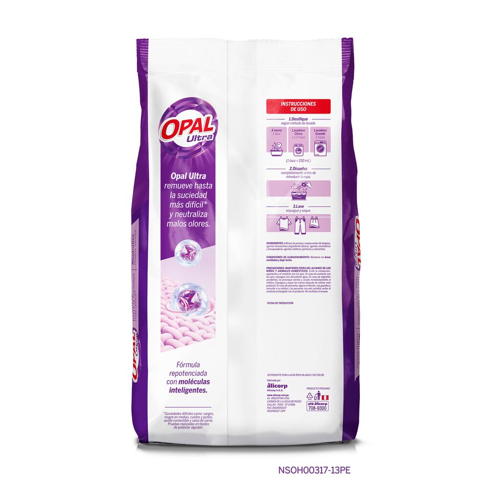 Detergente en Polvo OPAL Ultra Bolsa 730g | plazaVea - plazaVea