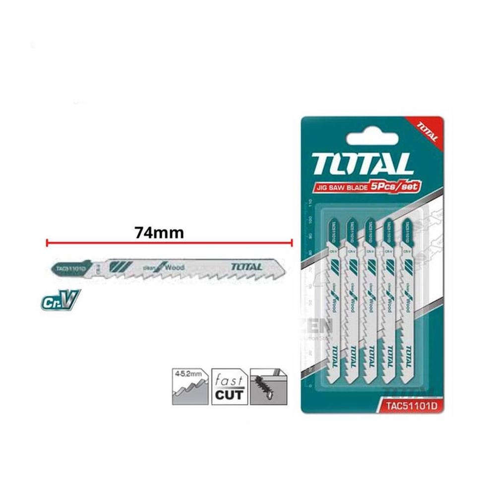 Set De Hojas Para Sierra Caladora Cortadora Total - Tac51101D ...