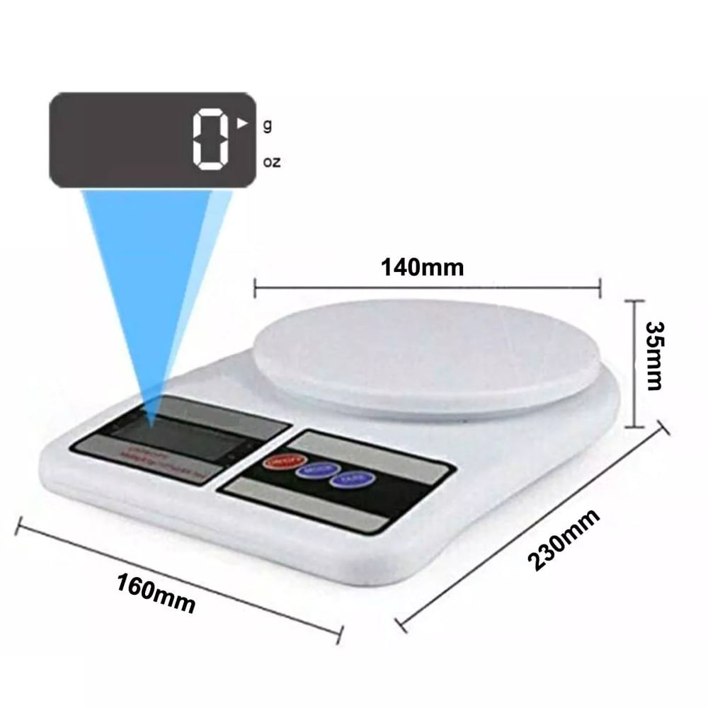 Balanza Digital Gramera 10kg/1g Repostería Cocina Pantalla ...