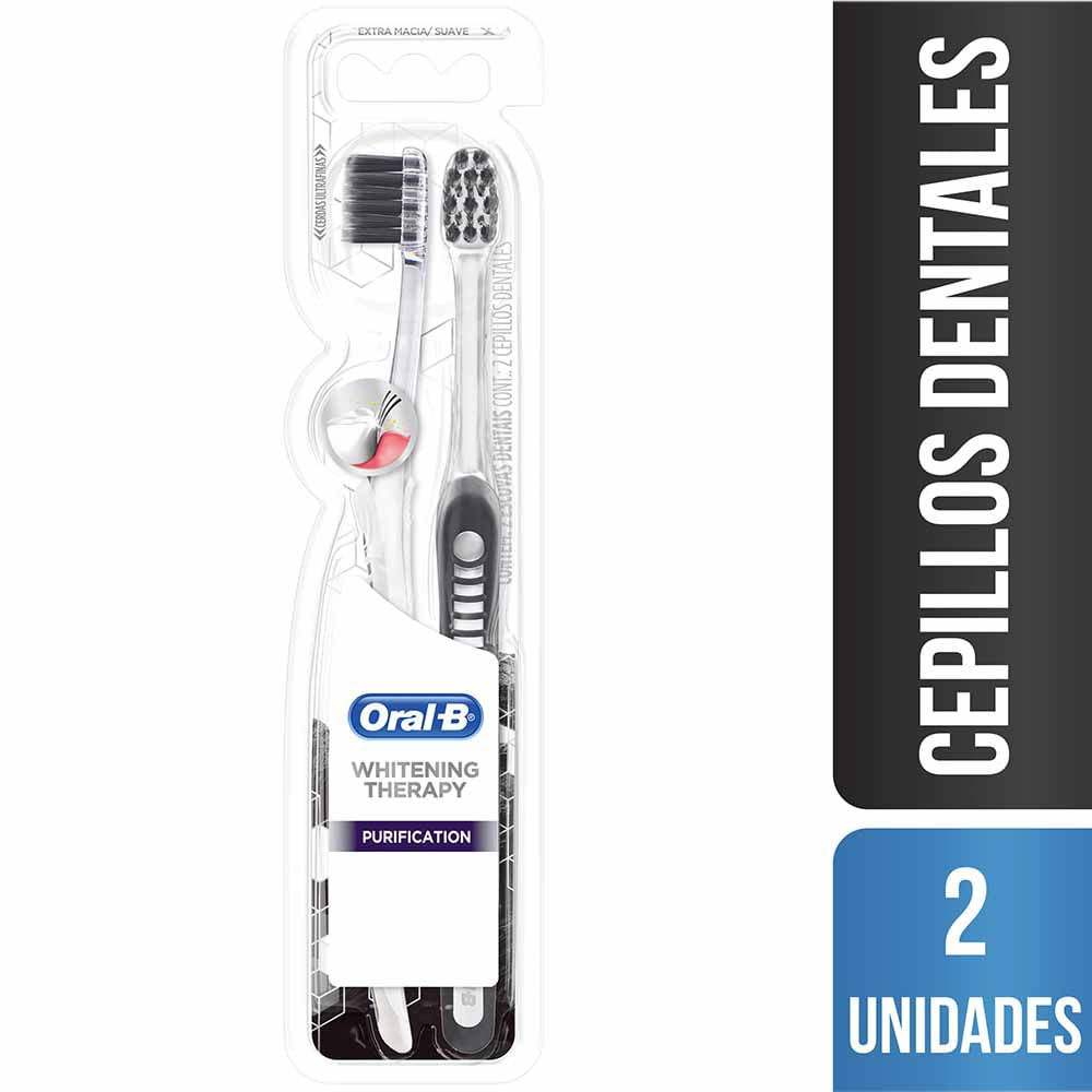 Cepillo de Dientes ORAL B Carbón Purification Paquete 2un | plazaVea ...