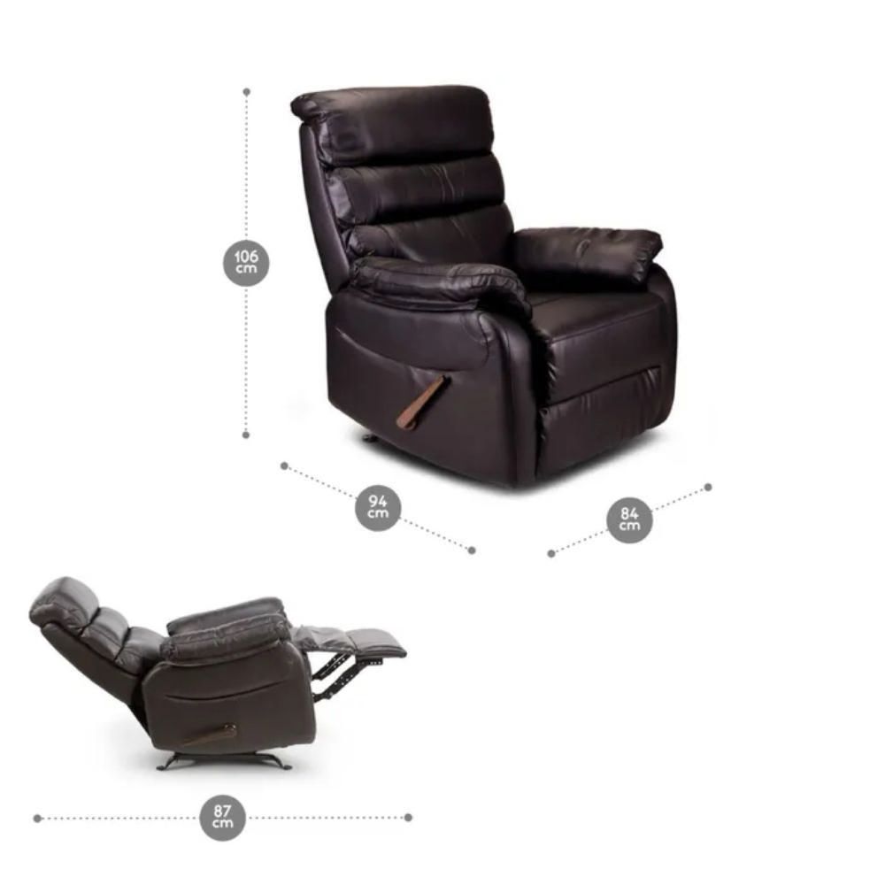 Sillón Reclinable Rosen Magrit Negro Mecedora | plazaVea - plazaVea