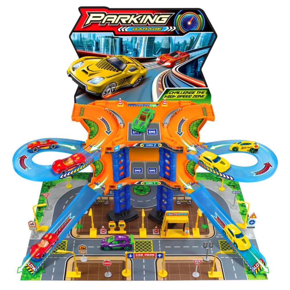 Pista Express Wheels Track And Town Garage 77 Piezas | plazaVea - plazaVea