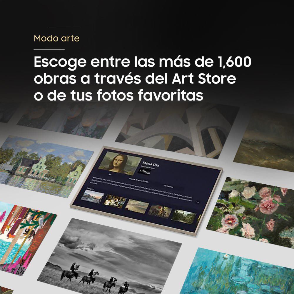 Televisor Samsung The Frame 50" QLED 4K QN50LS03BAGXPE | plazaVea ...