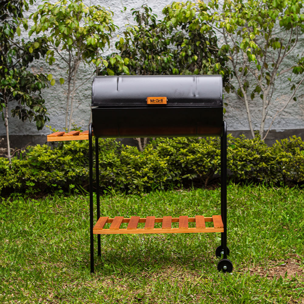 Parrilla Cilindrica Mr. Grill con Tapa Deluxe | plazaVea - plazaVea
