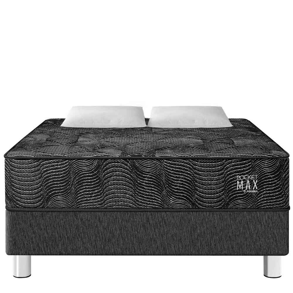 Cama PARAISO Pocket Max Black Queen | plazaVea - plazaVea