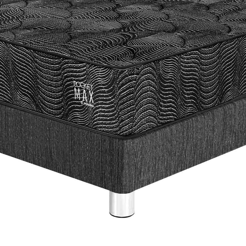 Cama PARAISO Pocket Max Black Queen | plazaVea - plazaVea