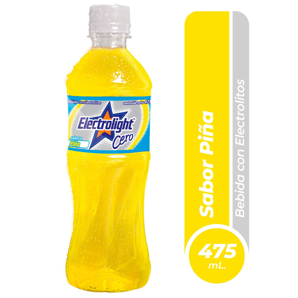 Bebida Rehidratante ELECTROLIGHT Cero de Piña Botella 475ml | plazaVea - plazaVea
