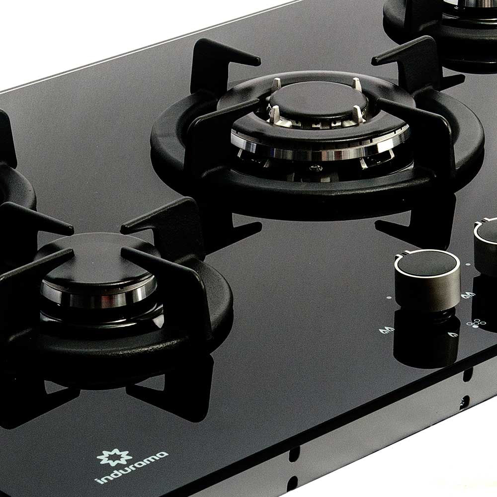 Cocina a Gas Empotrada INDURAMA EGI-905VDEG 5 Hornillas Negro ...