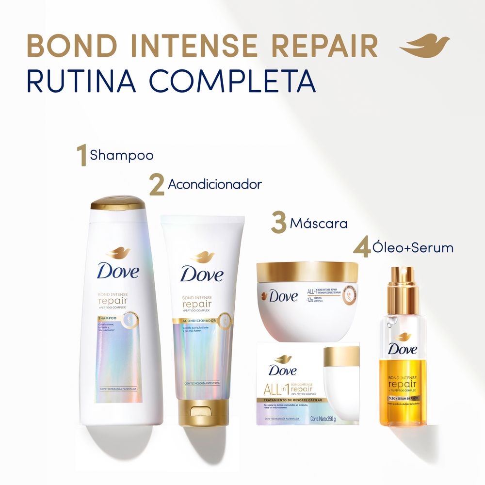 Shampoo DOVE Bond Intense Repair 350ml | plazaVea - plazaVea