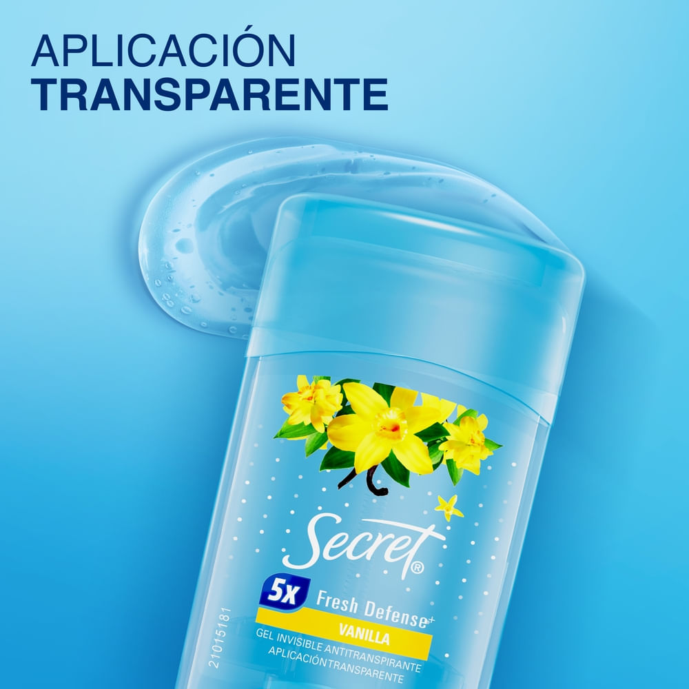 Desodorante en Gel SECRET Vainilla Frasco 45g desde donde estés en ...