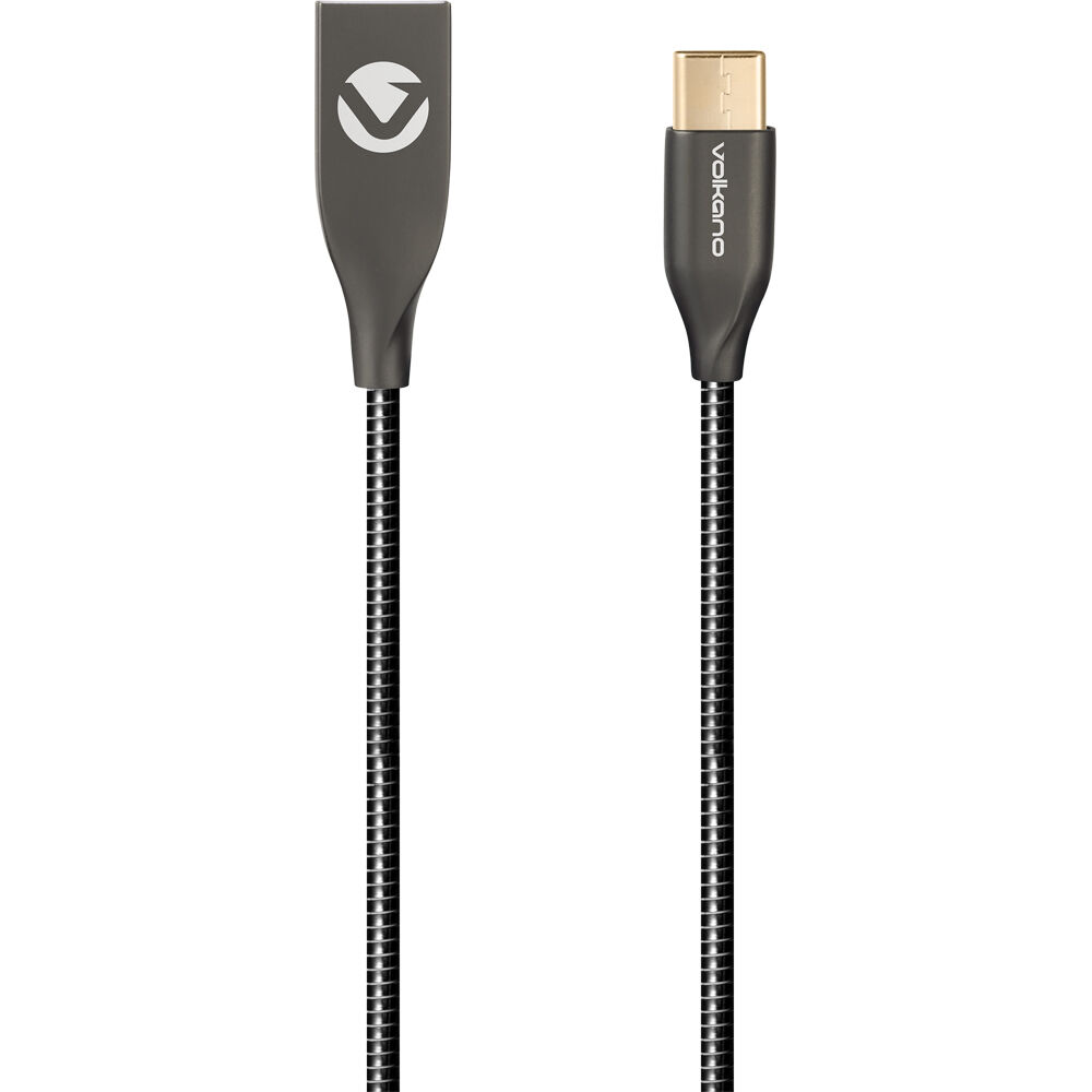 Cable Volkano Iron Series USB Tipo A a Tipo C (4', Negro) - | Knasta Perú