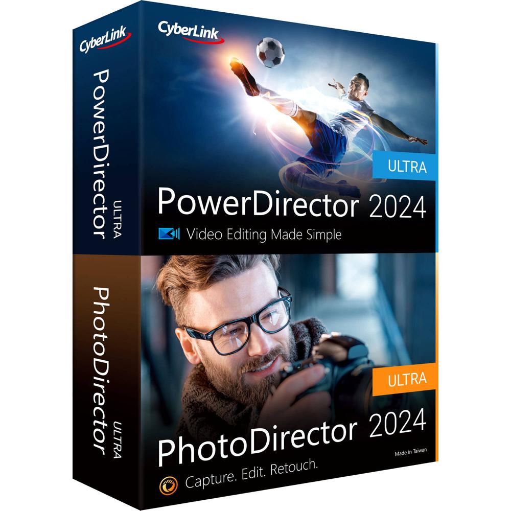 CyberLink PowerDirector 2024 Ultra + PhotoDirector 2024 Ultra - Edición Profesional de Video y ...