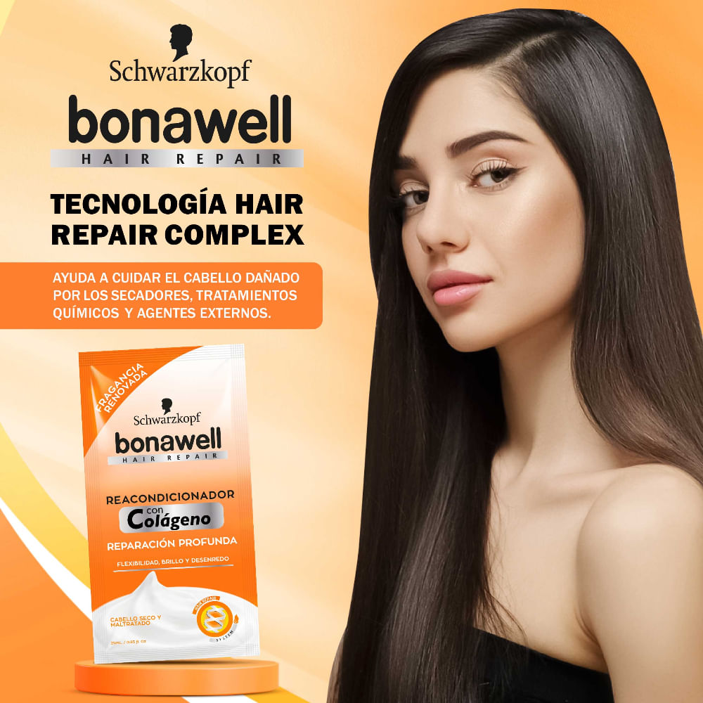 Acondicionador BONAWELL Repair Sachet 25ml Paquete 24un | plazaVea - Makro