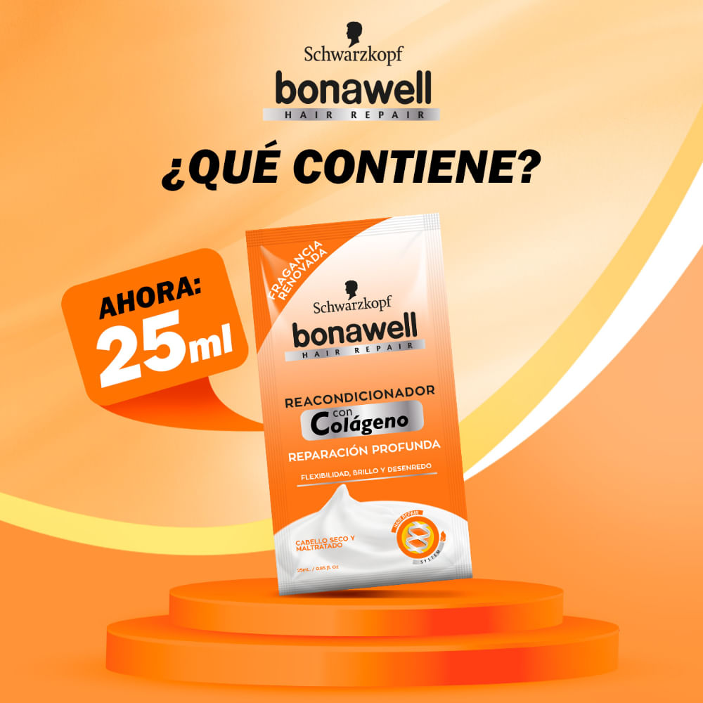 Acondicionador BONAWELL Repair Sachet 25ml Paquete 24un | plazaVea - Makro