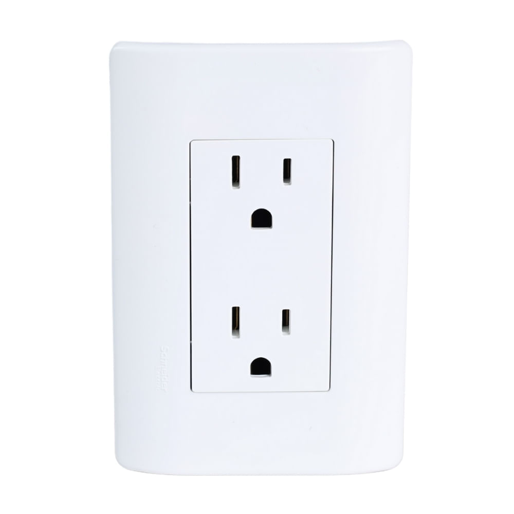 Tomacorriente Americano Doble Blanco Génesis | plazaVea - plazaVea