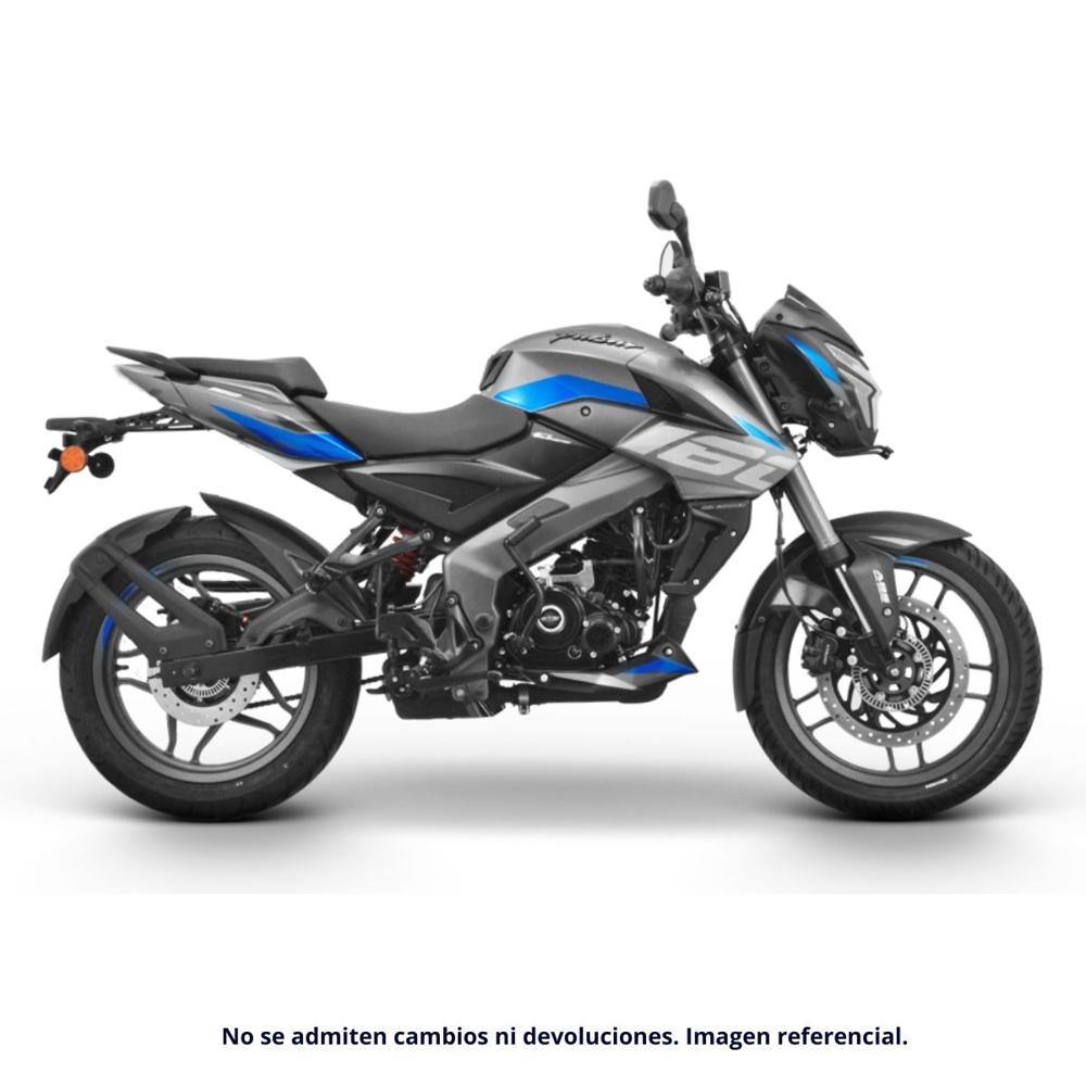 Moto Bajaj Pulsar NS 160 Modelo 2025 Gris Azul | PlazaVea - plazaVea