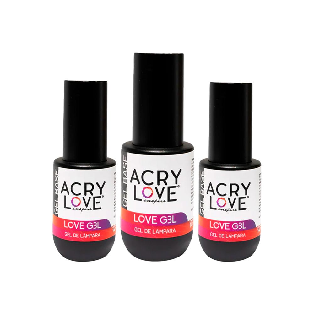 Acrylove Gel Base Coat 3 Unid - plazaVea