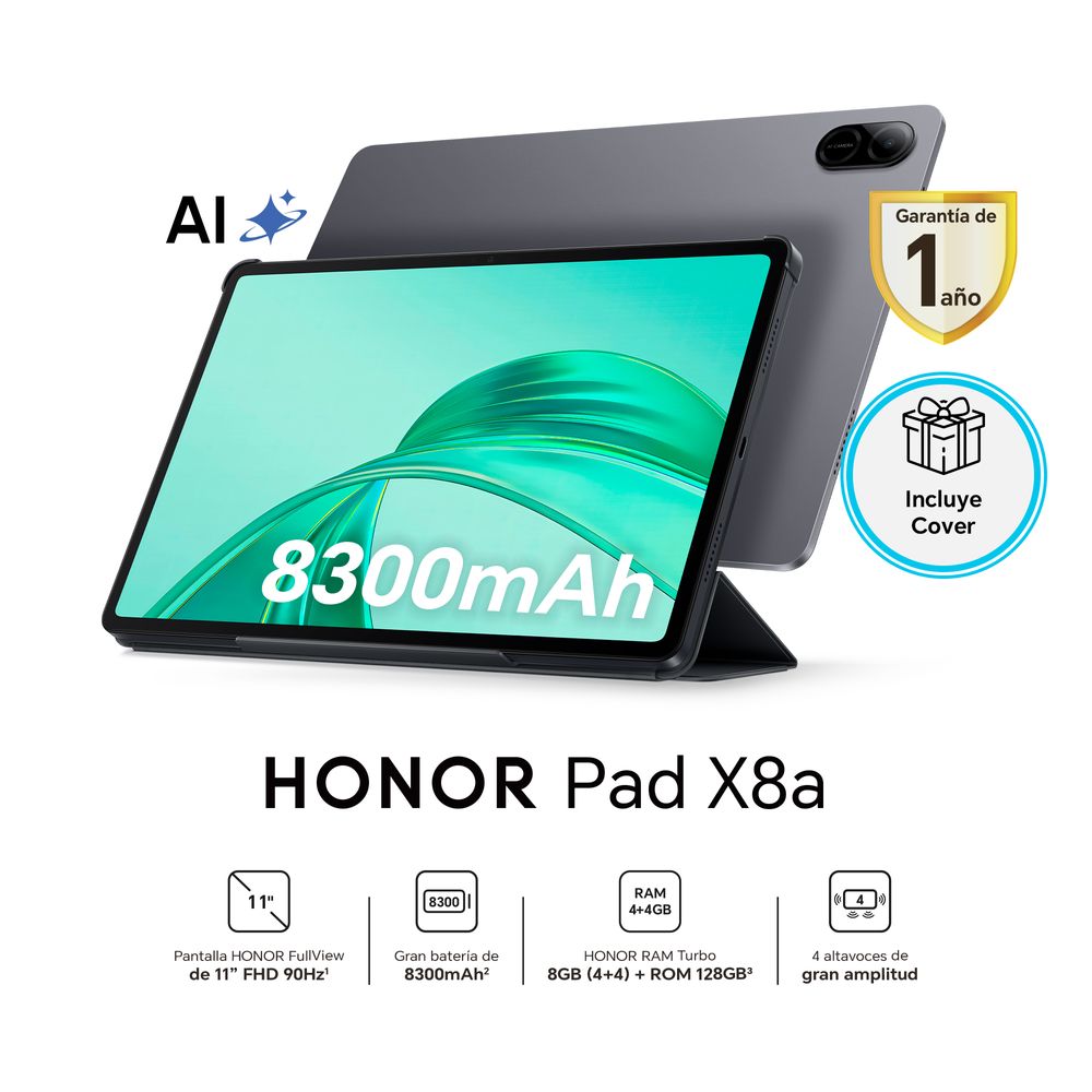 Tablet HONOR Pad X8A 11" 4GB 128GB Space Gray | plazaVea - plazaVea
