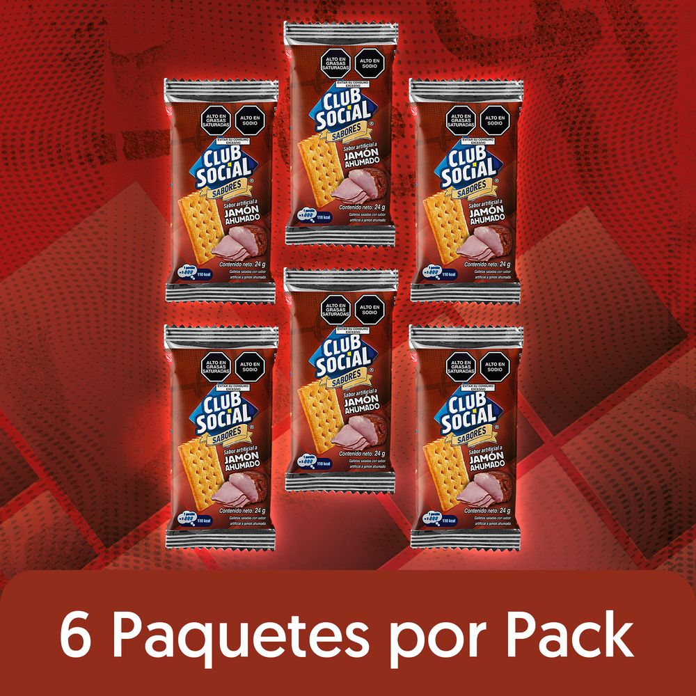 Galletas NABISCO Club Social Jamón Ahumado Bolsa 144g | plazaVea - plazaVea