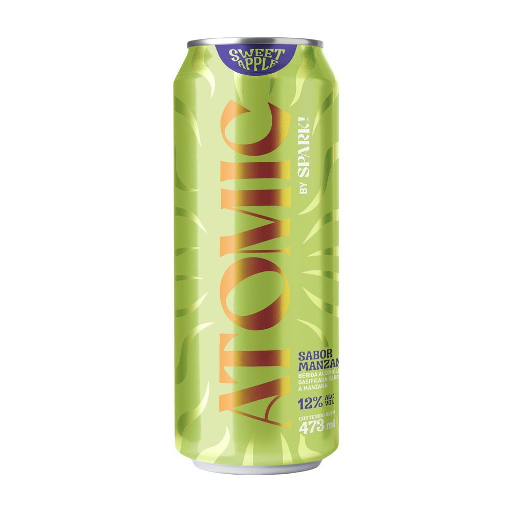 Ready To Drink (RTD) ATOMIC Spark Manzana Lata 473ml | plazaVea - plazaVea