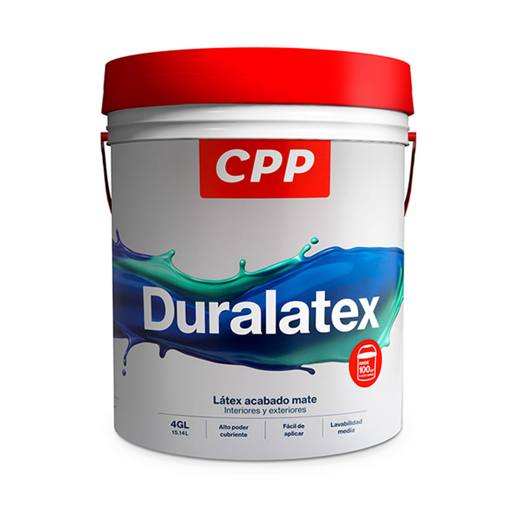 COMBO Pintura Latex Duralatex CPP Blanco 4 galones + Sellador CPP 4 galones - plazaVea