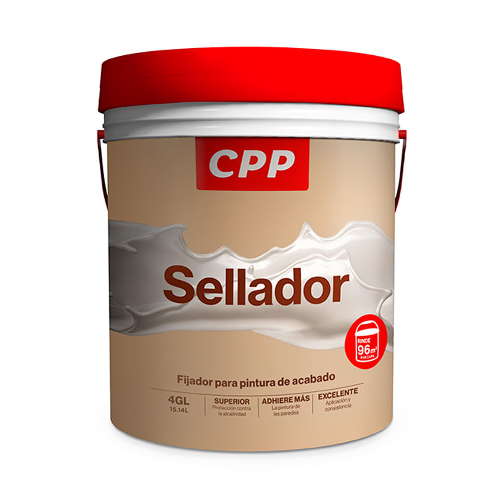 COMBO Pintura Latex Pato CPP Blanco 4 galones + Sellador CPP 4 galones - plazaVea