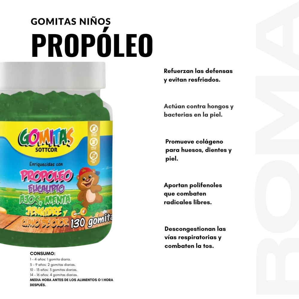 PACK 2 GOMITAS PROPÓLEO NIÑOS 130UND + GOMITAS HIERRO 130UND | PlazaVea ...