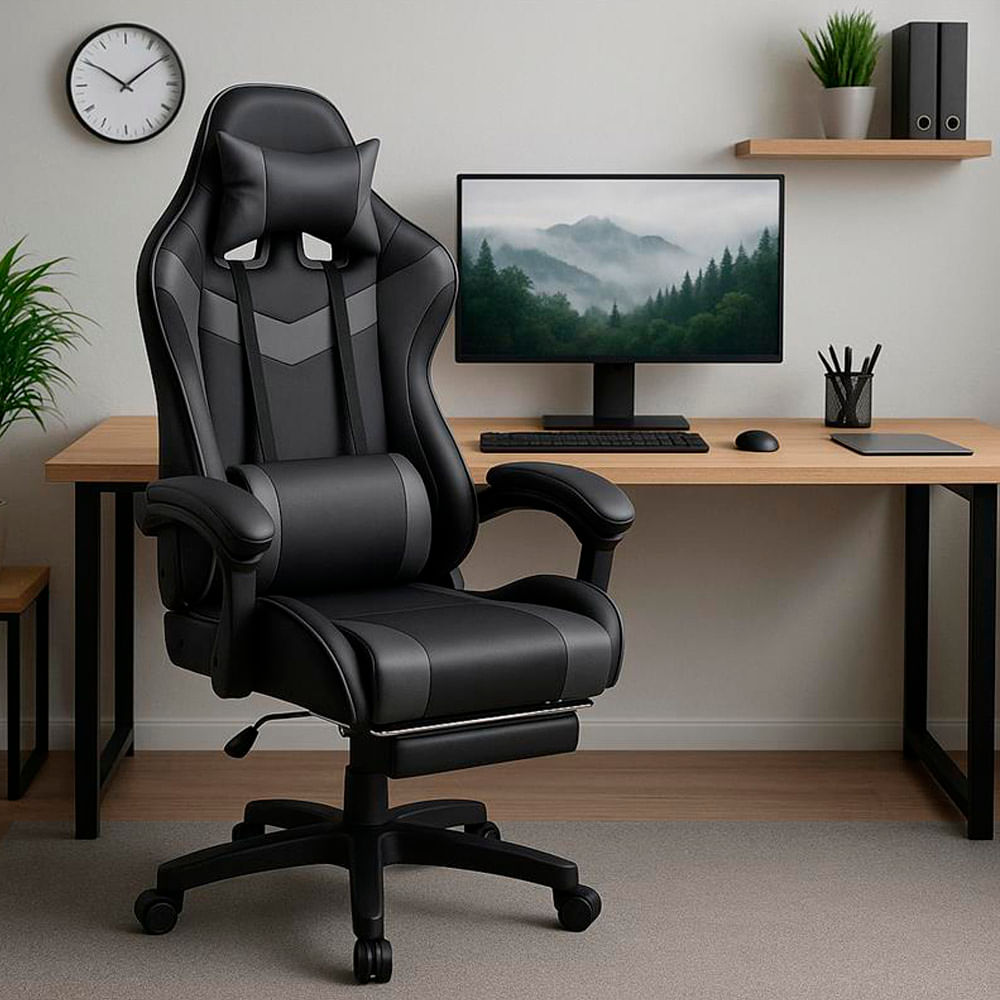 Silla Gamer VIVA HOME Negra | plazaVea - plazaVea