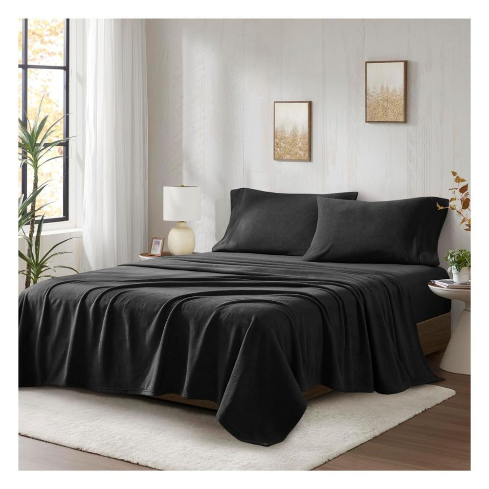 Sábanas polar 2 plazas negro Lima Tienda | plazaVea - plazaVea