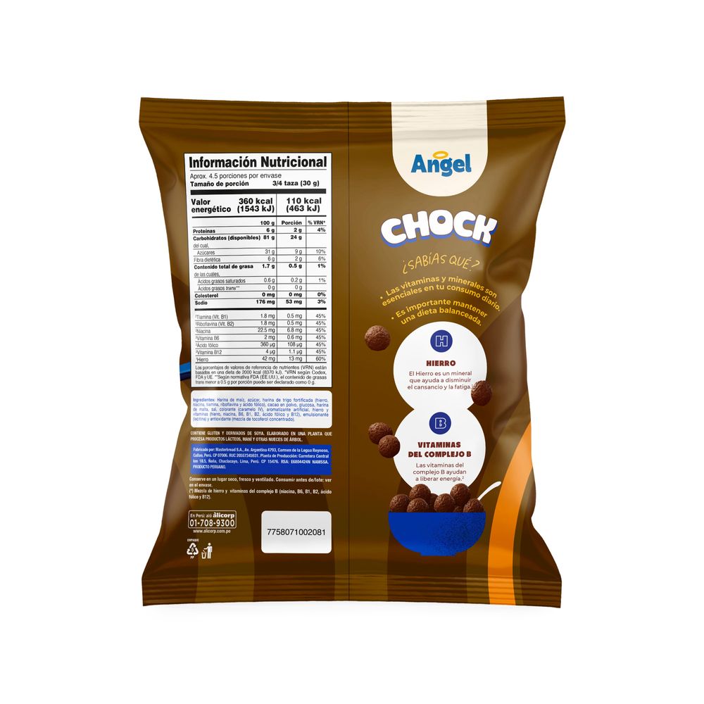 Cereal ÁNGEL Chock Bolsa 130g | plazaVea - Makro