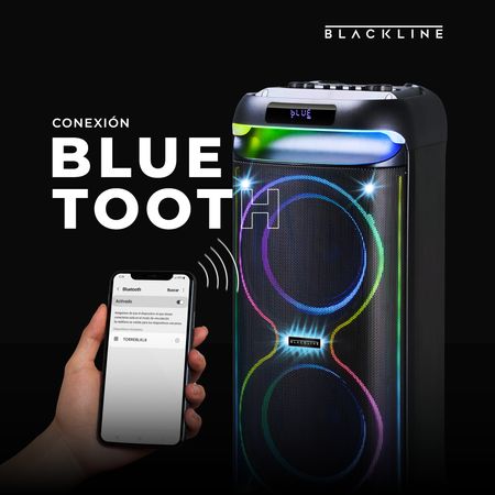 Torre BLACKLINE TORRBL8INF 2X8 50W BT FM Sonido Espacial DSP TWS | plazaVea - plazaVea