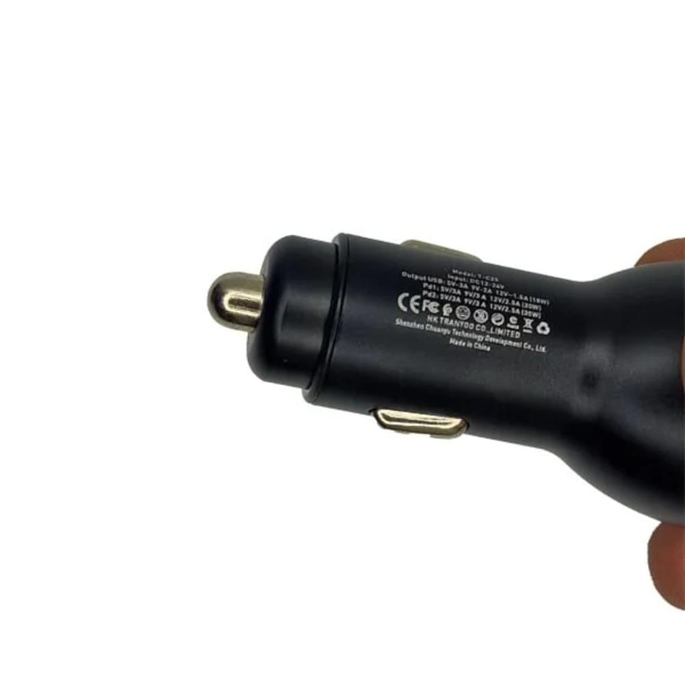 Cargador de Auto TRANYOO 78W USB + 2 Tipo C PD QC5.0 Carga Rápida C25 ...