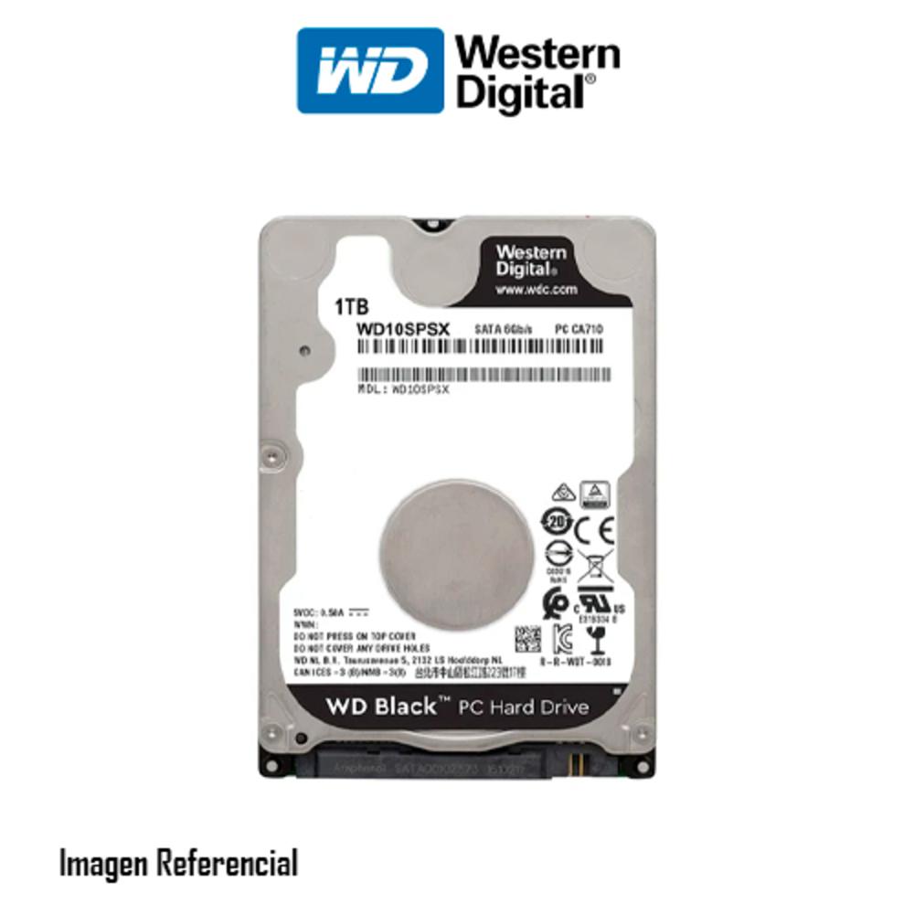 DISCO DURO WESTERN DIGITAL BLACK WD10SPSX, 1TB, SATA 6.0 GB/S, 7200 RPM, 2.5" - P/N: WD10SPSX ...