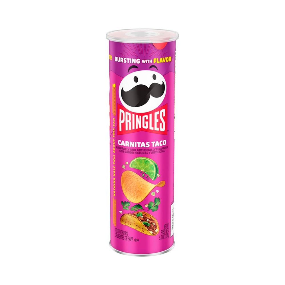 Papas PRINGLES Carnitas Taco Lata 158g | plazaVea - plazaVea