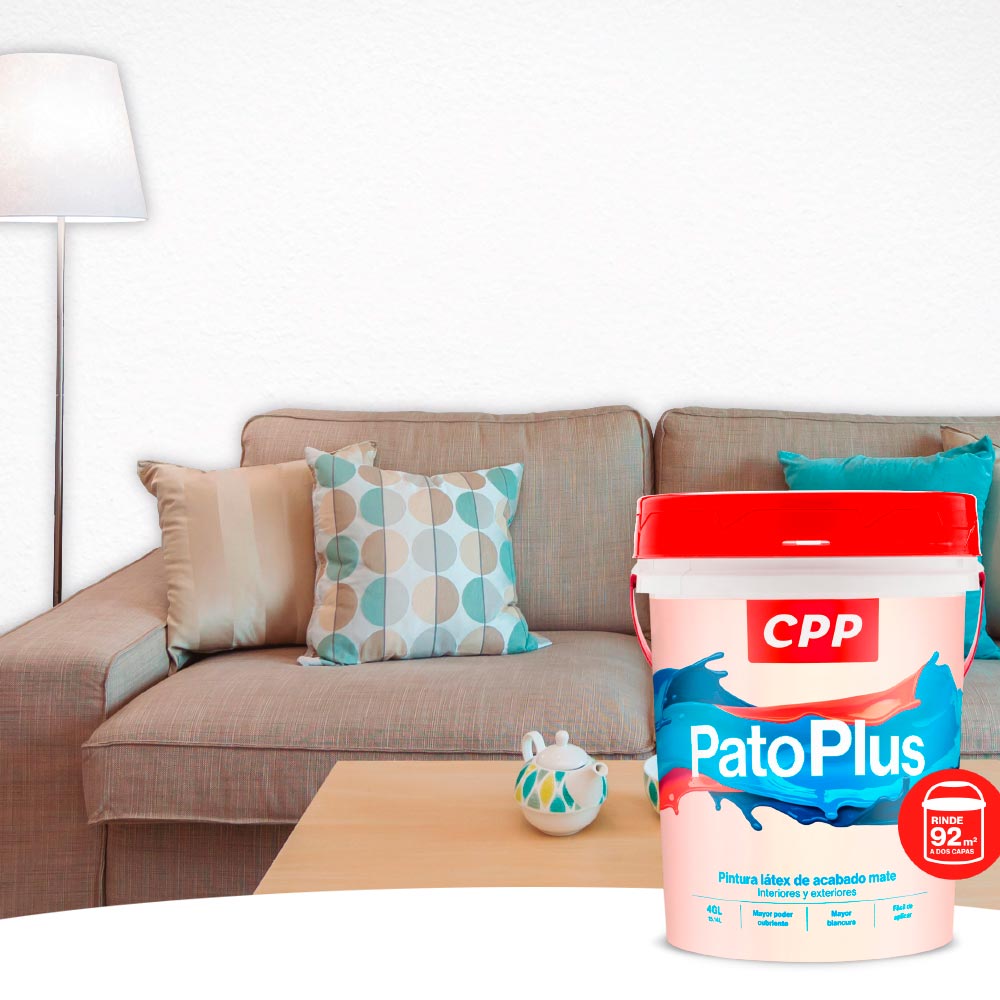 COMBO Pintura Látex Patoplus blanco 4 galones CPP + Sellador CPP 4 galones | plazaVea - plazaVea