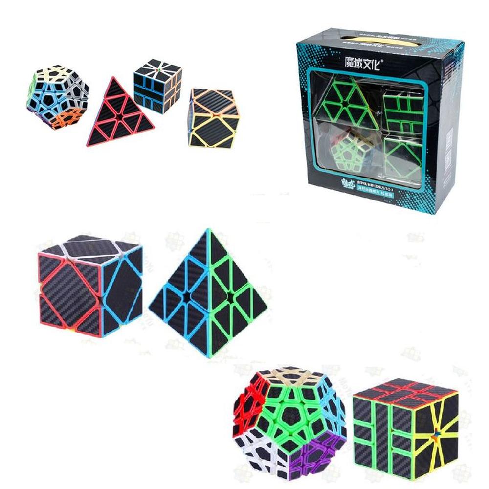 Set de Cubos Magicos Rubik 4 Cubos Carbon | plazaVea - plazaVea